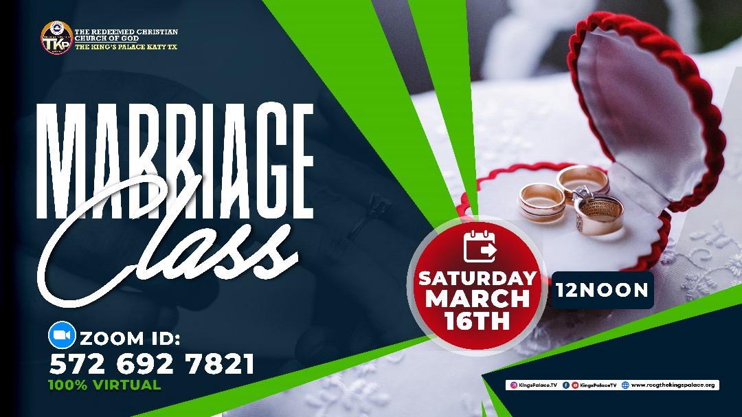 Marriage Class – RCCG The Kings Palace