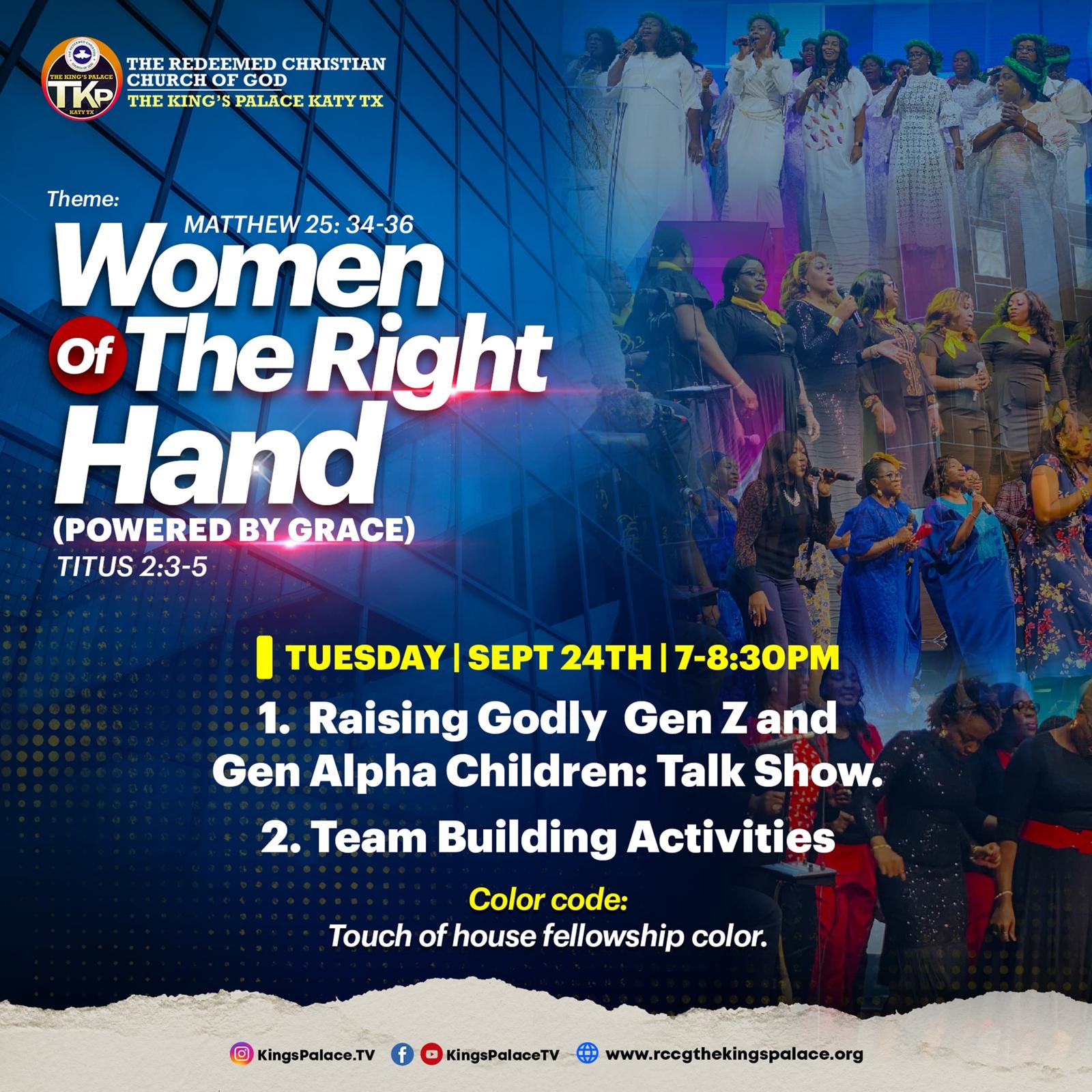 Women Program – RCCG The Kings Palace